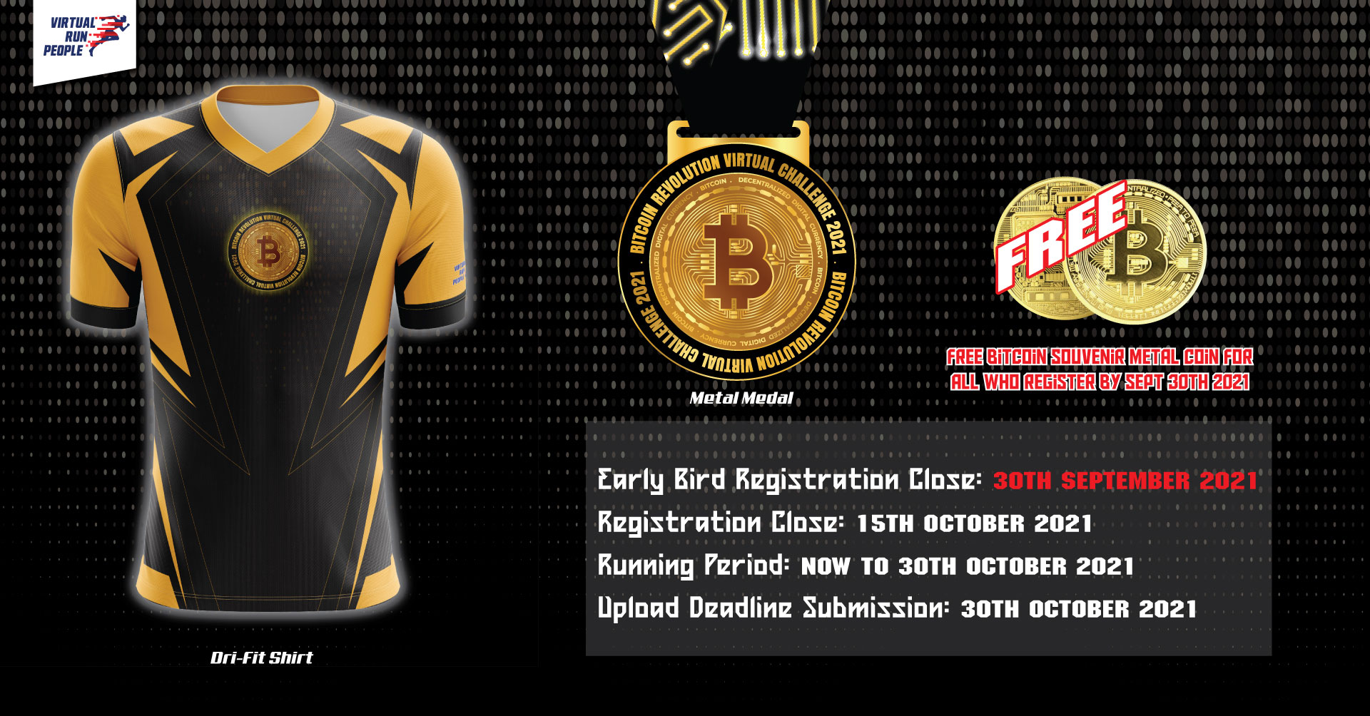Bitcoin Revolution Virtual Challenge 2021 | Connect by JustRunLah!