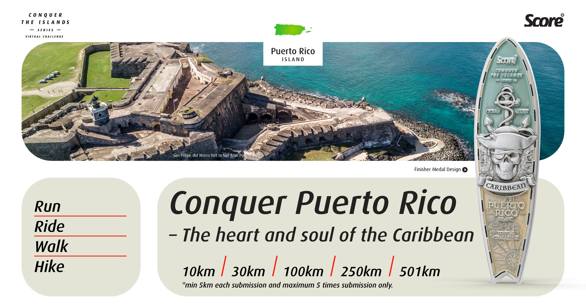 Conquer Puerto Rico Virtual Challenge – Run / Ride / Walk / Hike ...