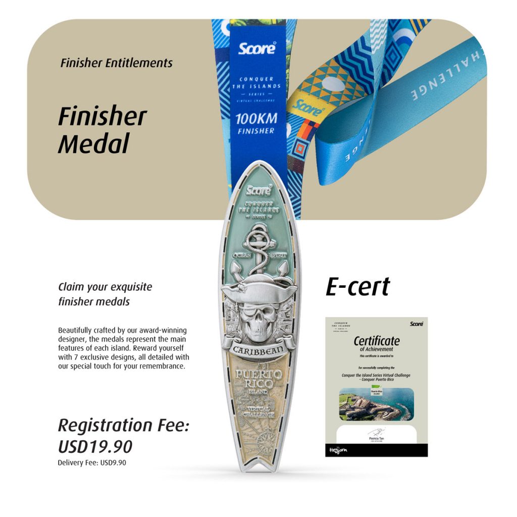 Conquer Puerto Rico Virtual Challenge – Run / Ride | Connect by JustRunLah!