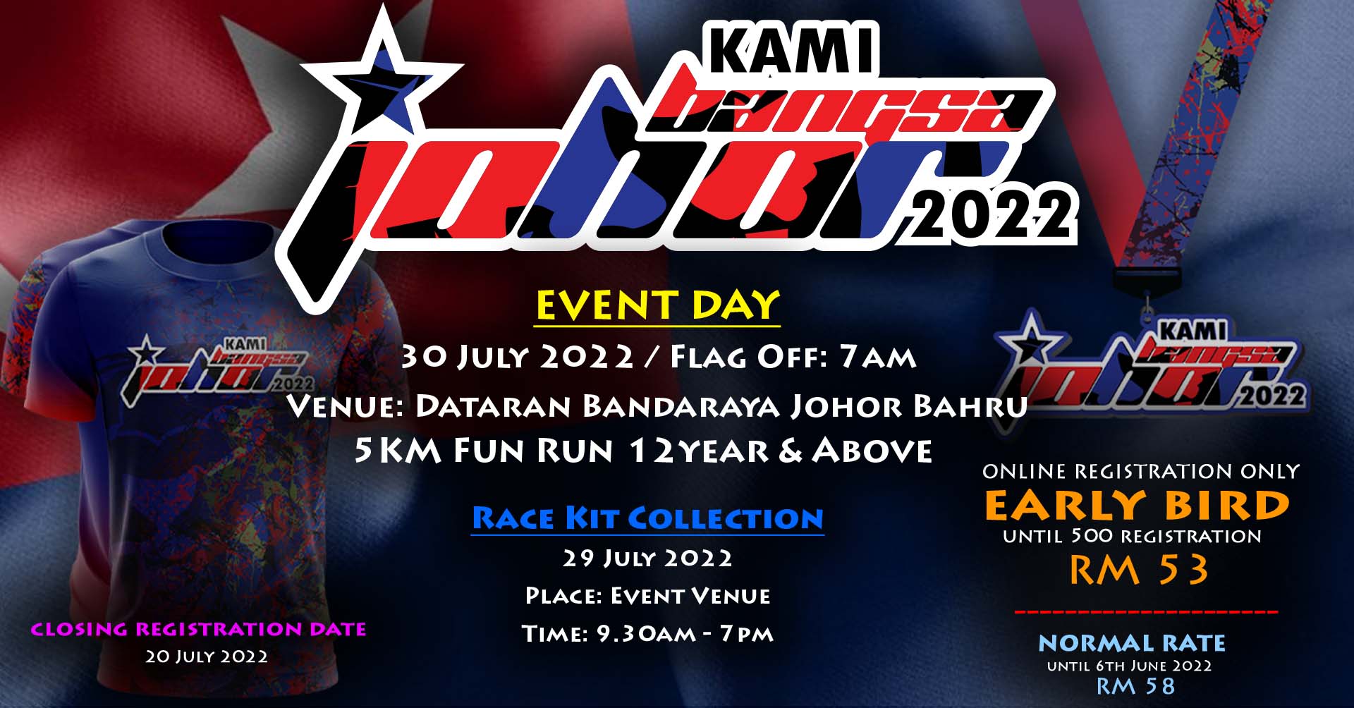 Kami Bangsa Johor Fun Run 2022 | Connect by JustRunLah!