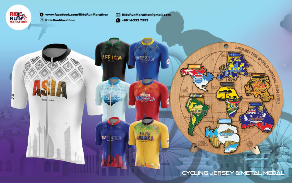 Around The World Virtual Challenge Medal Plaque & Medals Collection ...