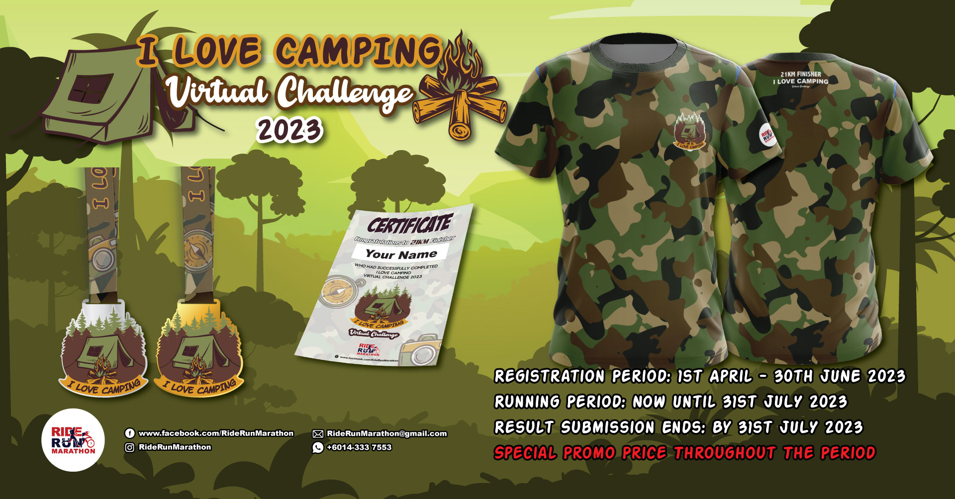 I Love Camping Virtual Challenge | Connect by JustRunLah!