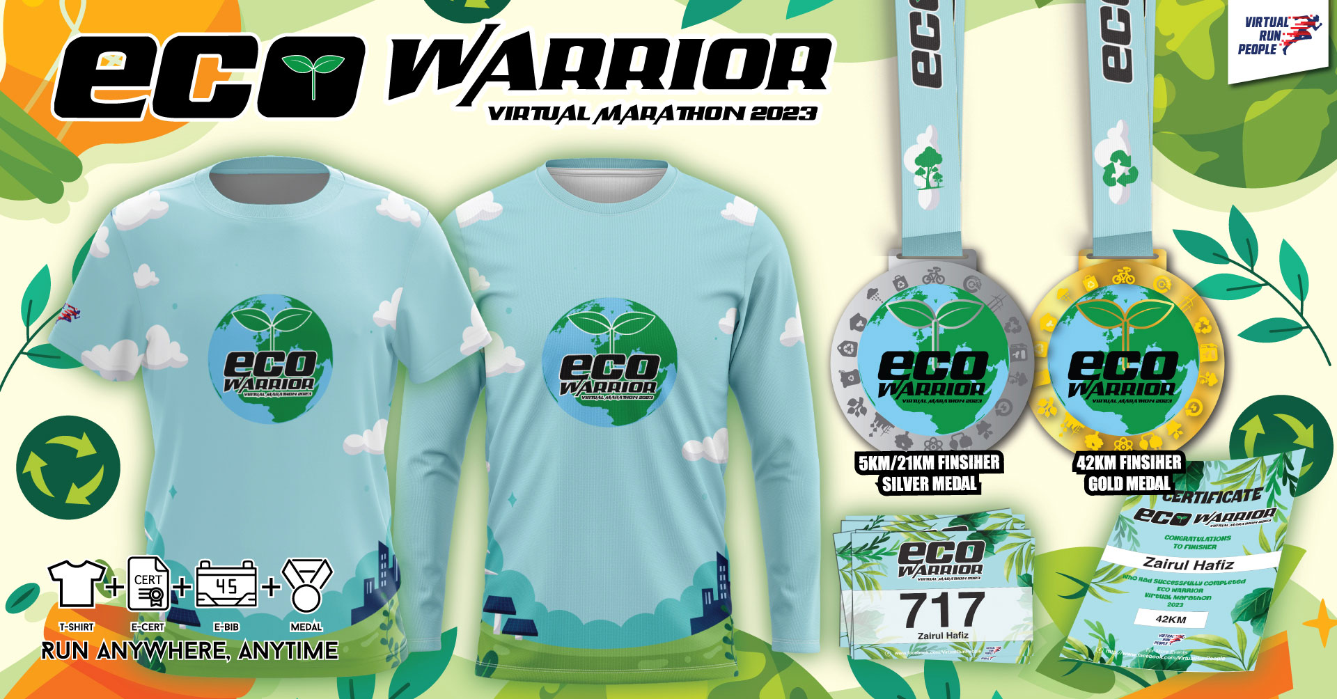 Eco Warrior Virtual Marathon 2023 | Connect by JustRunLah!