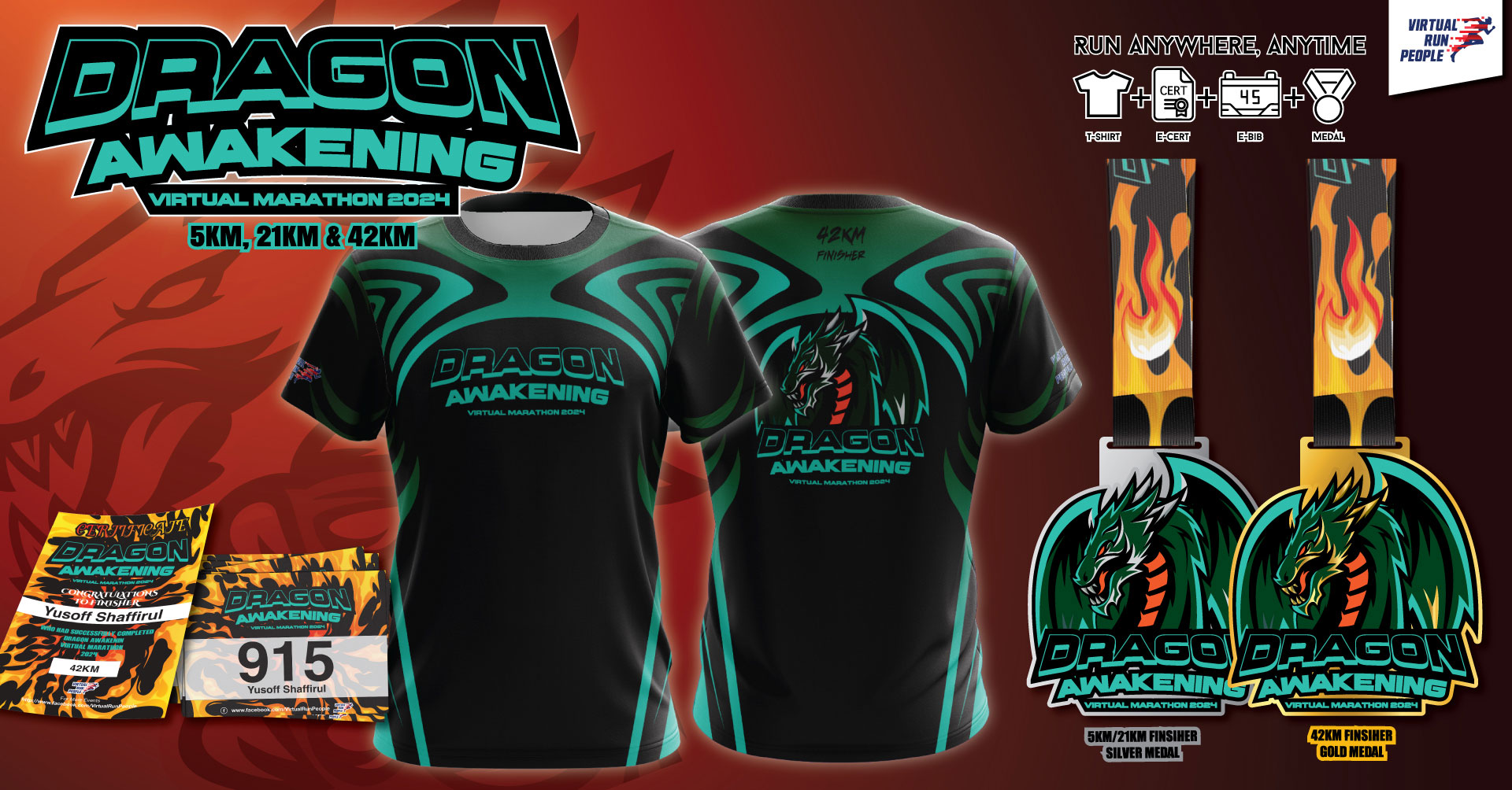 Dragon Awakening Virtual Marathon 2024 | Connect by JustRunLah!