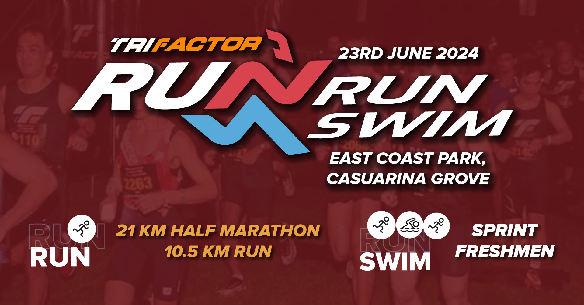 TriFactor Run & RunSwim 2024 | Connect by JustRunLah!