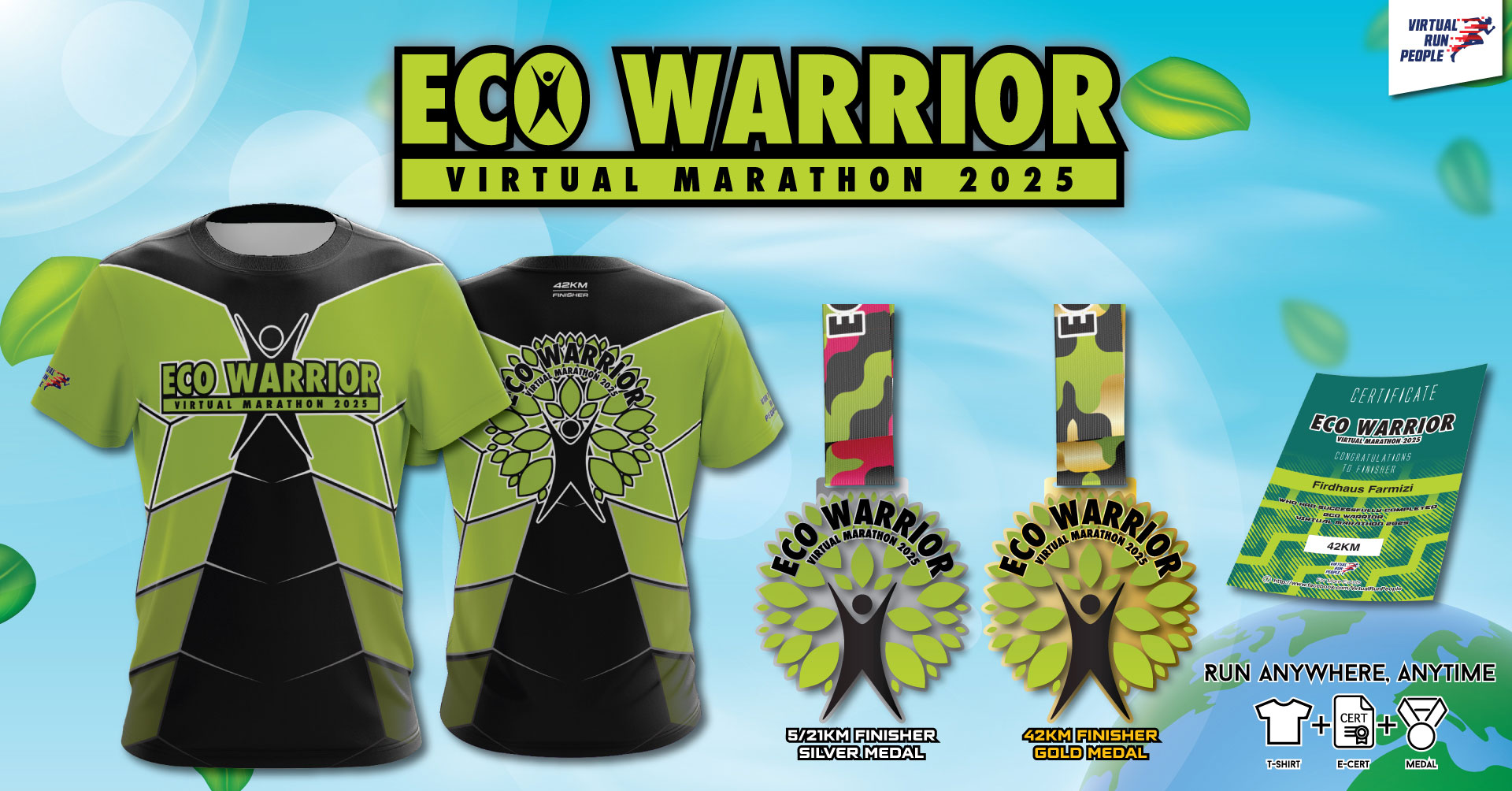 Eco Warrior Virtual Marathon 2025 | Connect by JustRunLah!