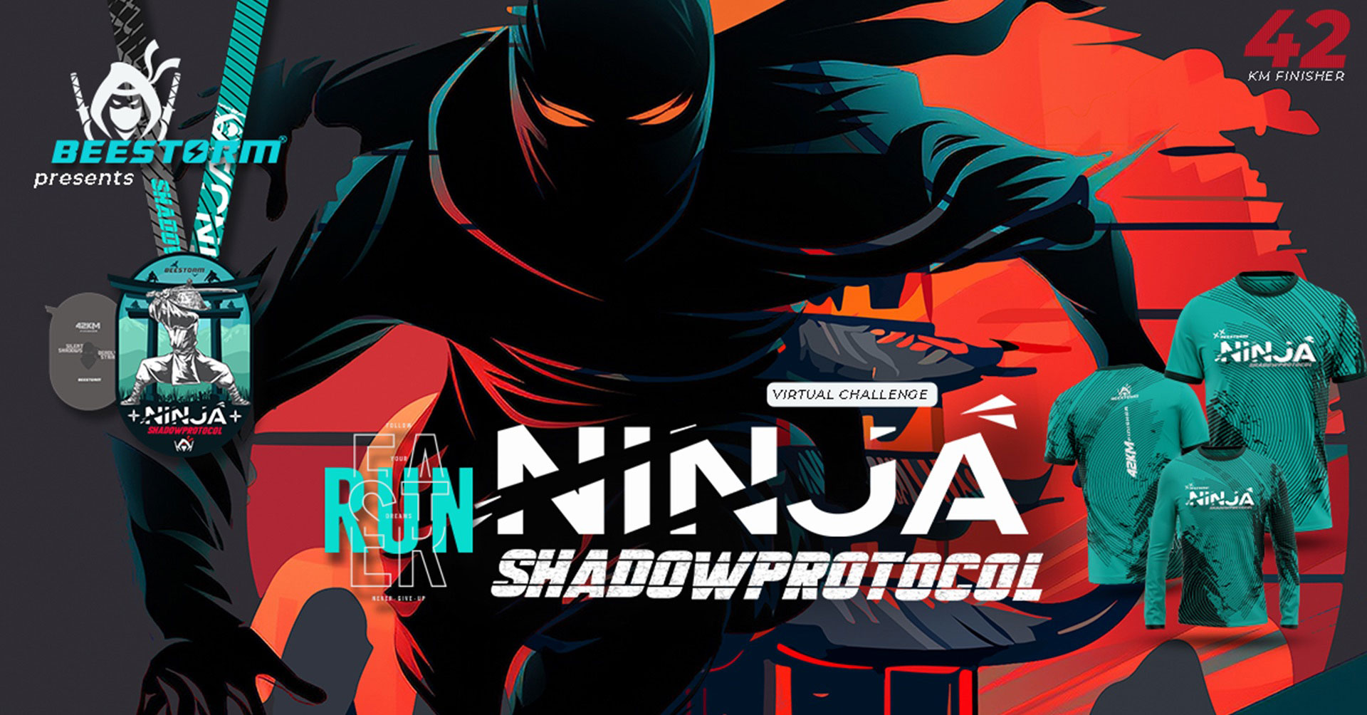 Ninja Virtual Run 2025 – Shadow Protocol 42K | Connect by JustRunLah!